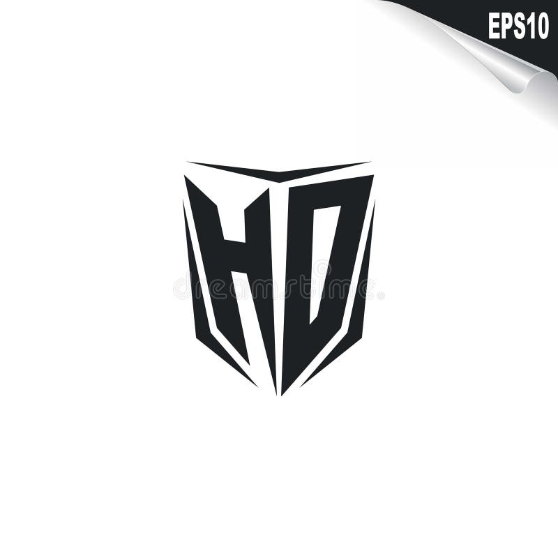 Initial HD Logo Design with Shield Style, Logo Business Branding Stock ...