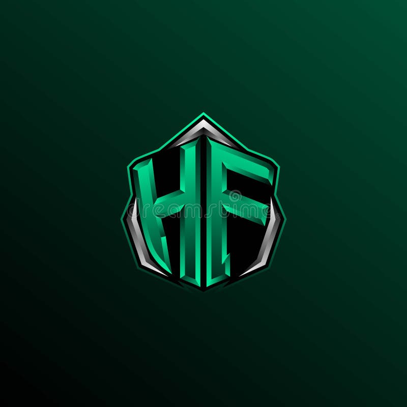 Initial HF Logo Design, Initial HF Logo Design with Shield Style, Logo ...