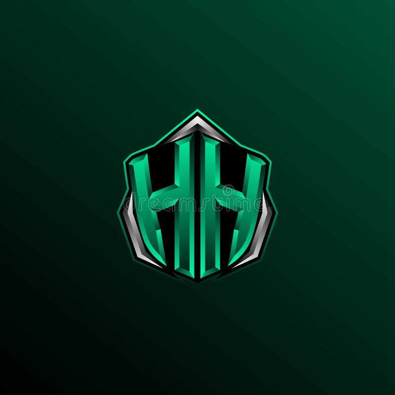 Initial HH Logo Design, Initial HH Logo Design with Shield Style, Logo ...
