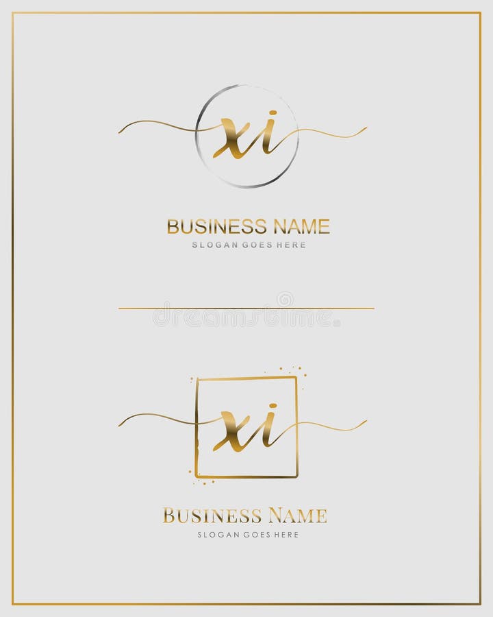 Initial X I XI Handwriting Logo Vector. Letter Handwritten Logo ...