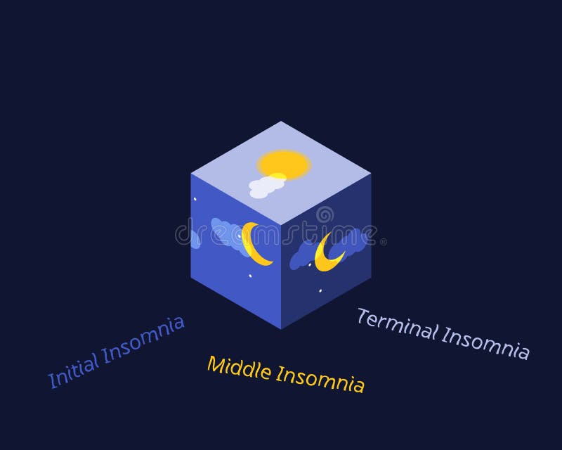 Initial Insomnia, Middle Insomnia and Terminal Insomnia Stock Vector ...