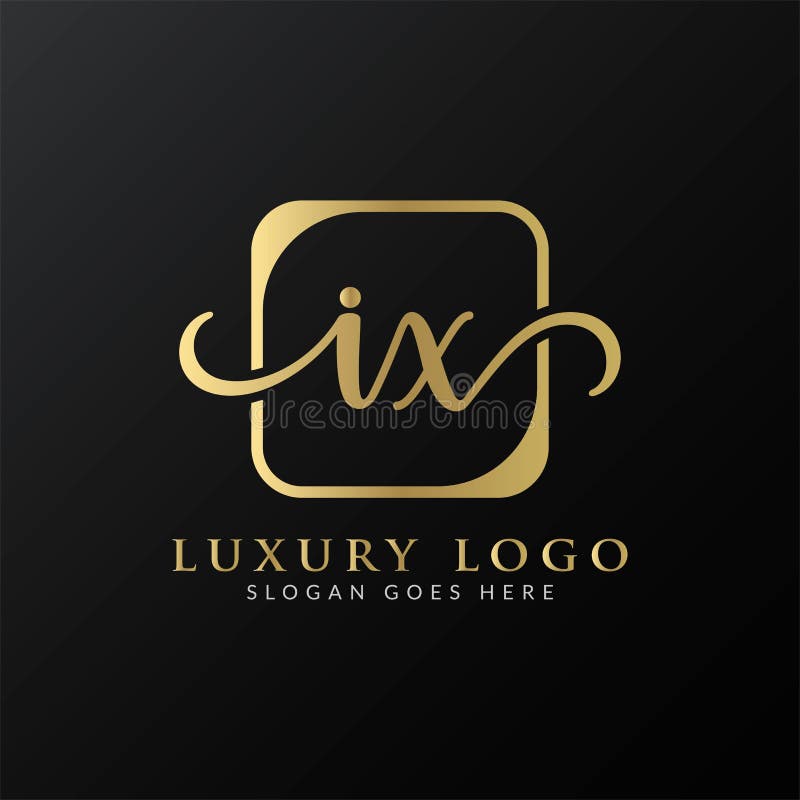 Initial IX Letter Logo Design Vector Template. Abstract Luxury Letter ...