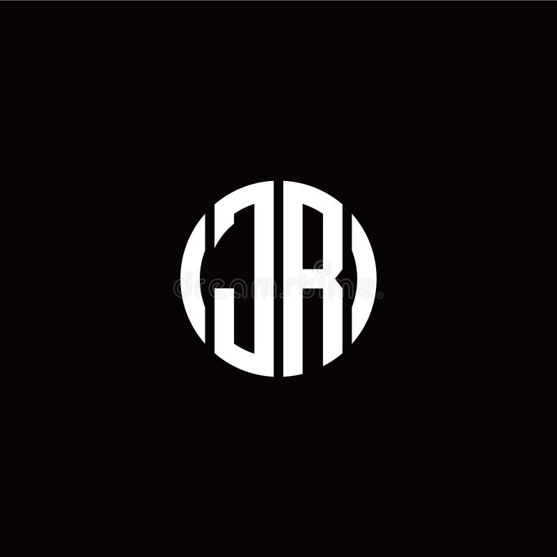 Initial J R Letter with Circle Style Logo Template Vector Stock Vector ...