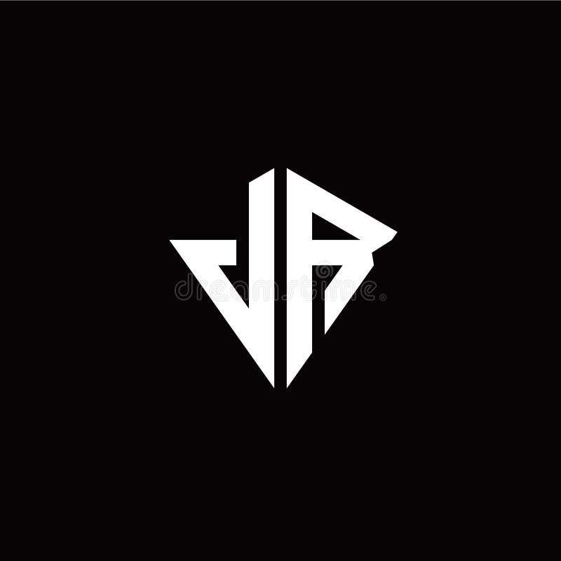 Initial J R Letter with Kite Modern Style Logo Template Vector Stock ...