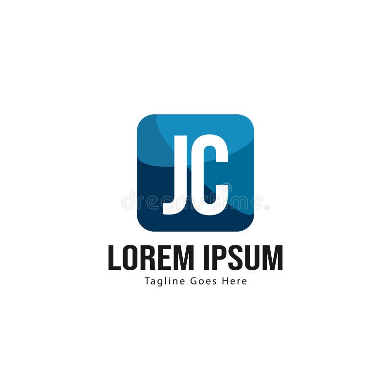 Initial JC Logo Template with Modern Frame. Minimalist JC Letter Logo ...