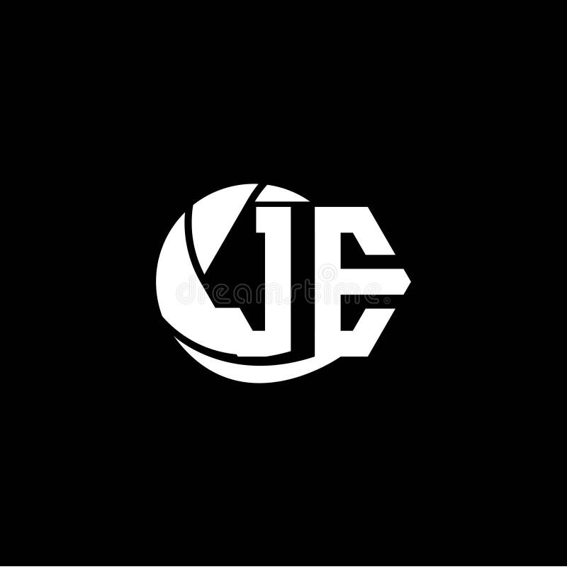 Initial JE Logo Design Geometric and Circle Style, Logo Business ...
