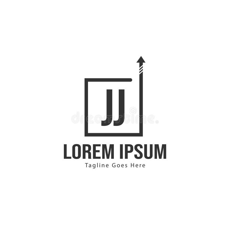 Initial JJ Logo Template with Modern Frame. Minimalist JJ Letter Logo ...