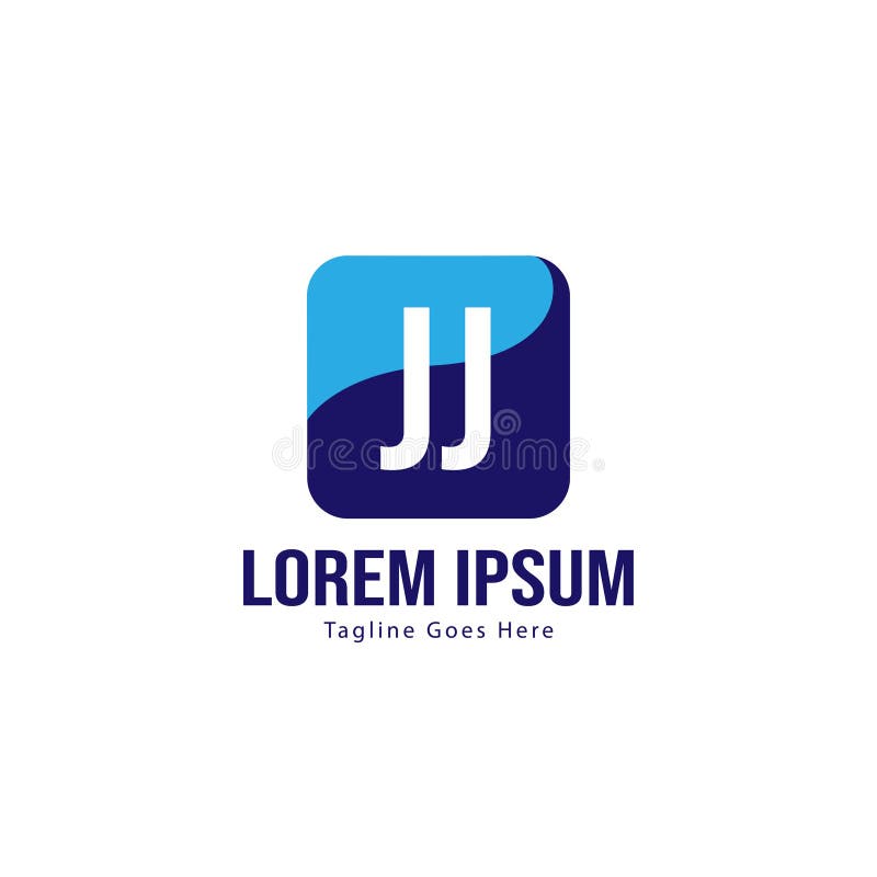 Initial JJ Logo Template with Modern Frame. Minimalist JJ Letter Logo ...