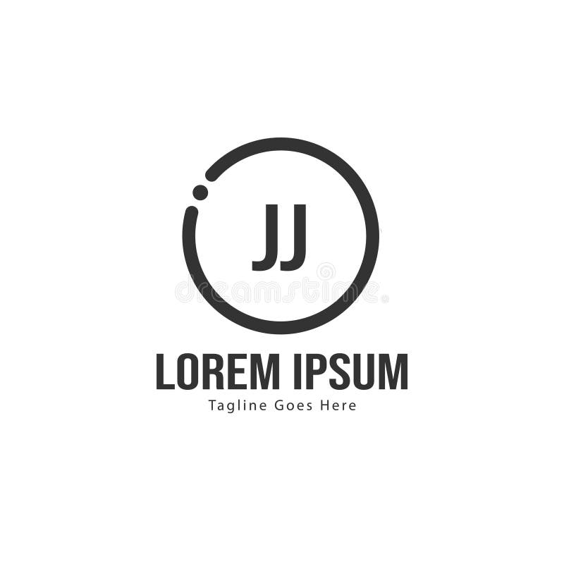 Initial JJ Logo Template with Modern Frame. Minimalist JJ Letter Logo ...