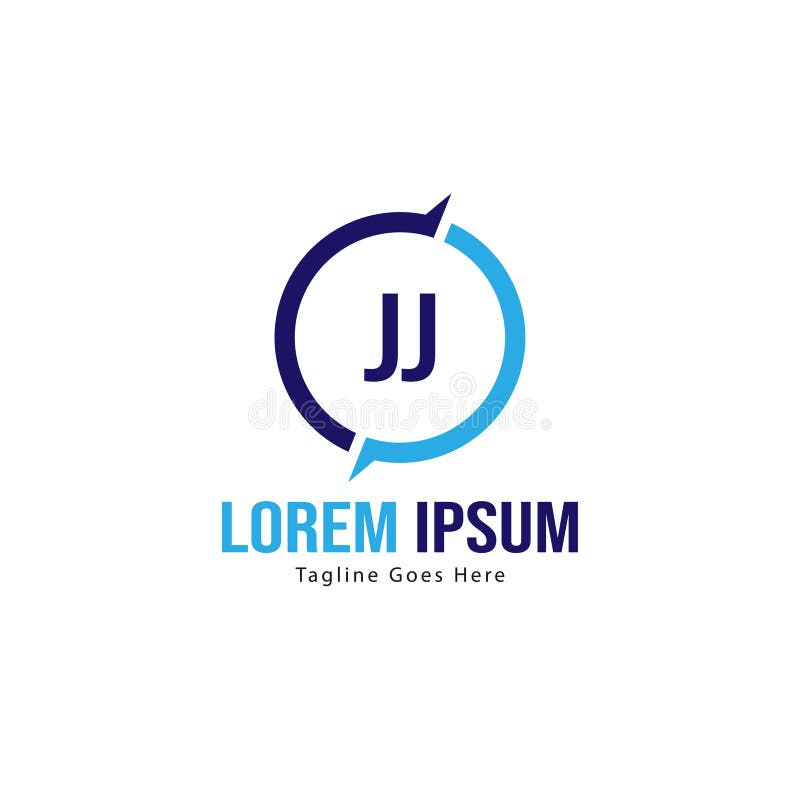 Initial JJ Logo Template with Modern Frame. Minimalist JJ Letter Logo ...
