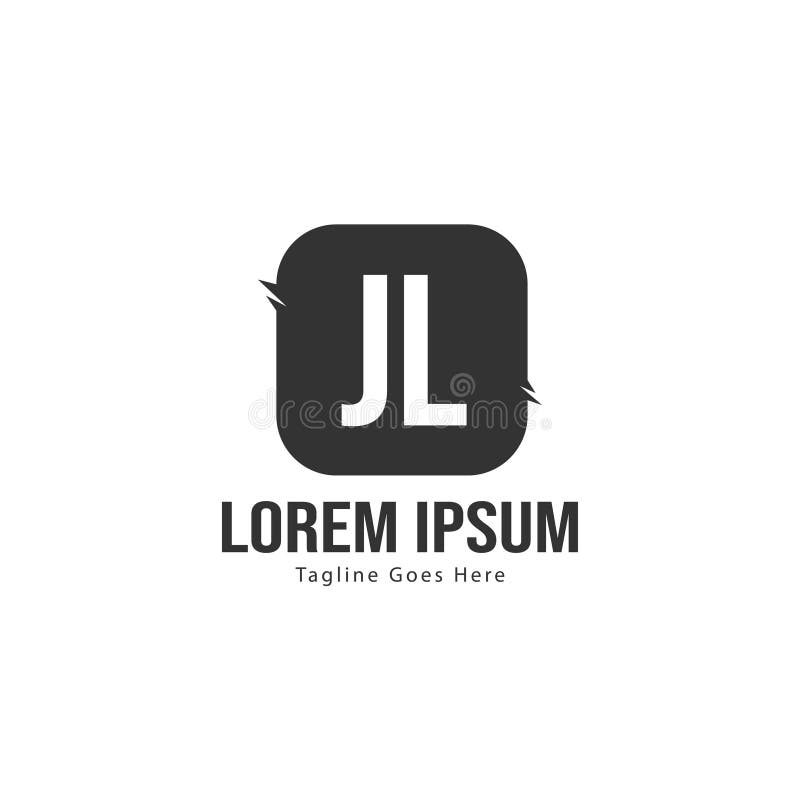 Initial JL Logo Template with Modern Frame. Minimalist JL Letter Logo ...