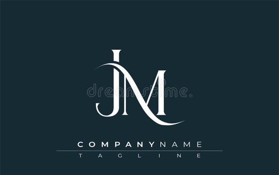 Initial JM Logo Design Vector Stock Vector - Illustration of font ...