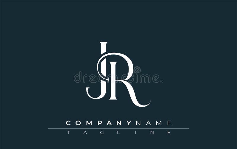 Initial JR Logo Design Vector Stock Vector - Illustration of abstract ...