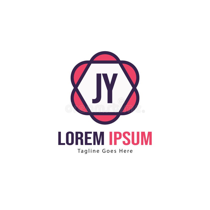 Initial JY Logo Template with Modern Frame. Minimalist JY Letter Logo ...