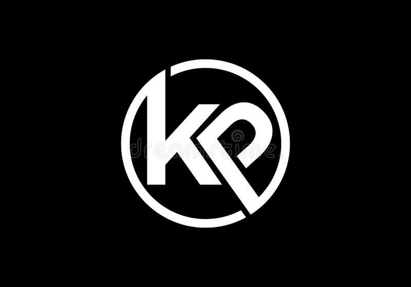 Initial K P Letter Logo Design, Creative Modern Letters Vector Icon ...