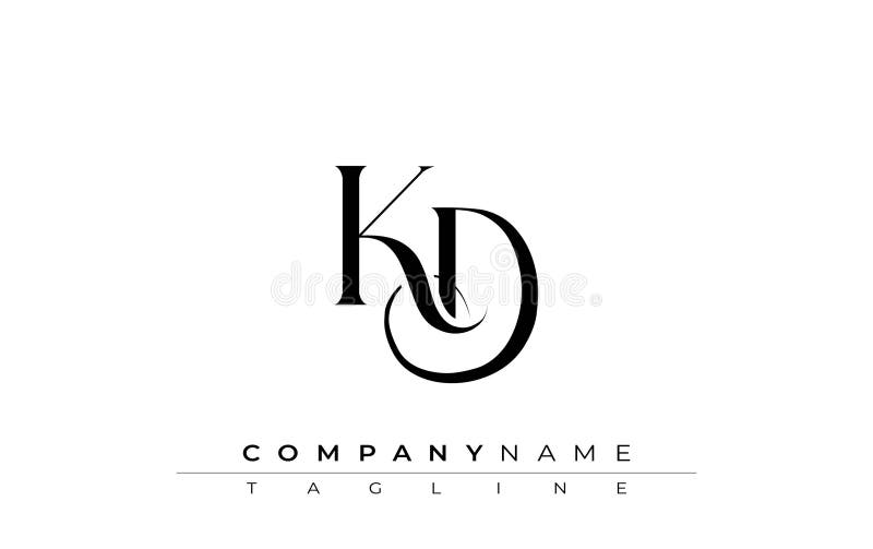 Initial KD Logo Design Vector Stock Vector - Illustration of pattern ...