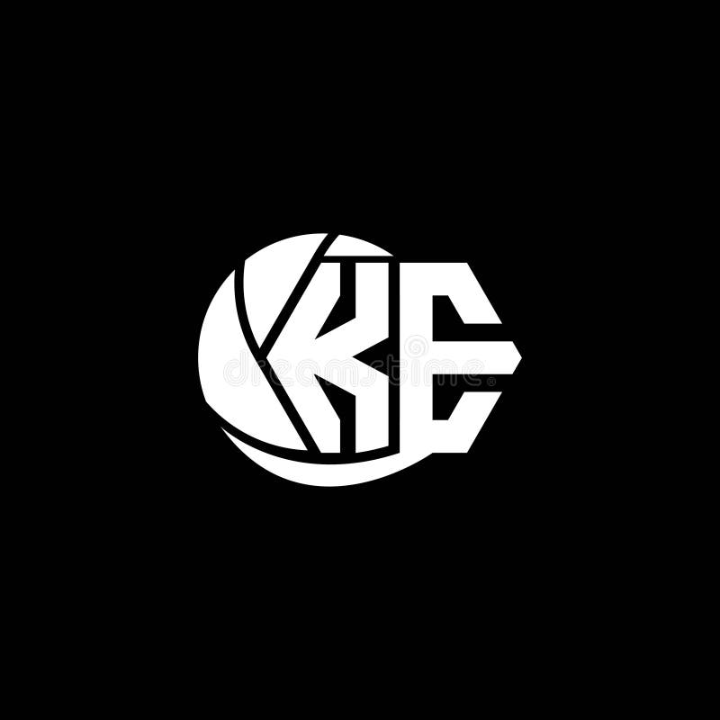 Initial KE Logo Design Geometric and Circle Style, Logo Business ...