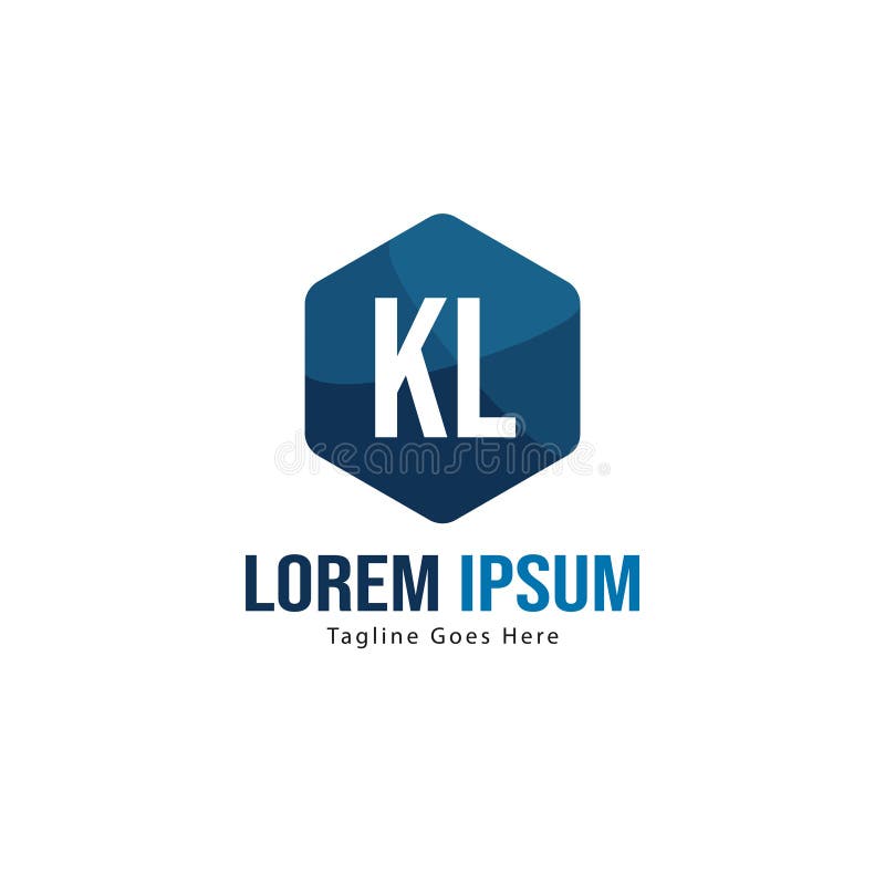 Initial KL Logo Template with Modern Frame. Minimalist KL Letter Logo ...