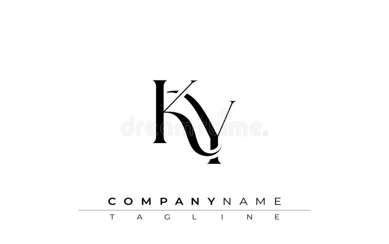 Initial KY Logo Design Vector Stock Vector - Illustration of creative ...