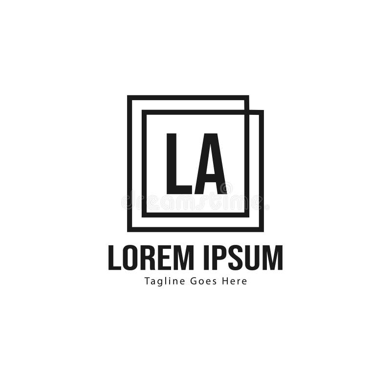 La Letter Logo Stock Illustrations – 1,911 La Letter Logo Stock ...