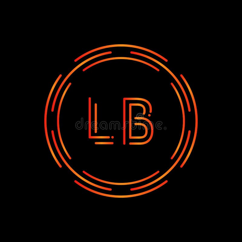 Initial LB Letter Logo Design Vector Template. Abstract Letter LB Logo ...