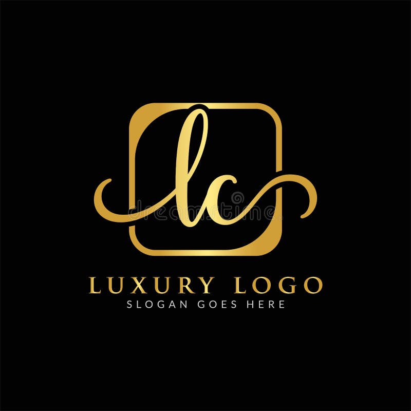 Initial LC Letter Logo Design Vector Template. Luxury Letter LC Logo ...