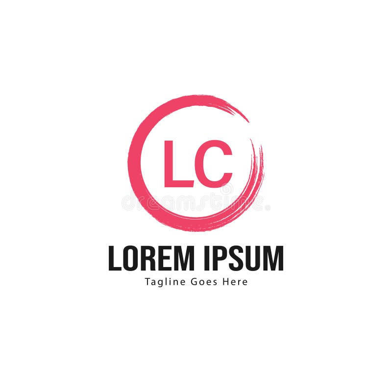 Initial LC Logo Template with Modern Frame. Minimalist LC Letter Logo ...