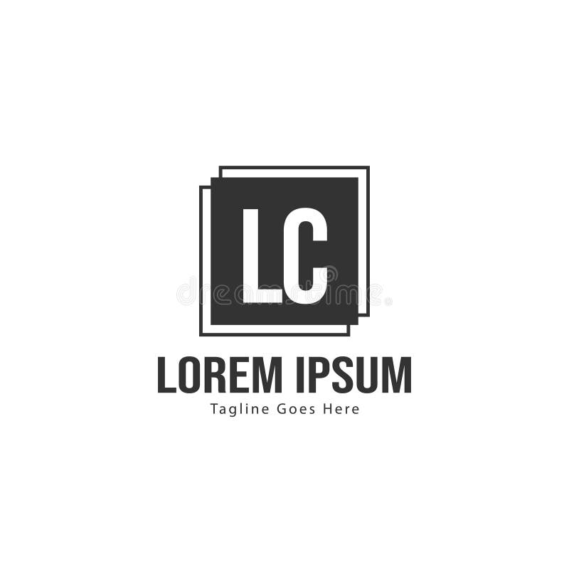 Initial LC Logo Template with Modern Frame. Minimalist LC Letter Logo ...