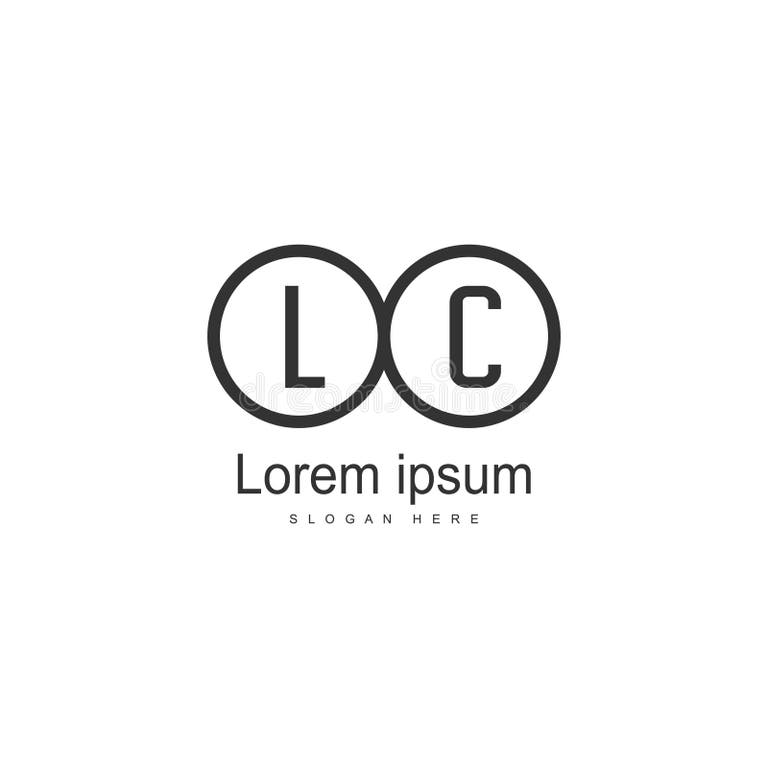 Initial LC Logo Template with Modern Frame. Minimalist LC Letter Logo ...