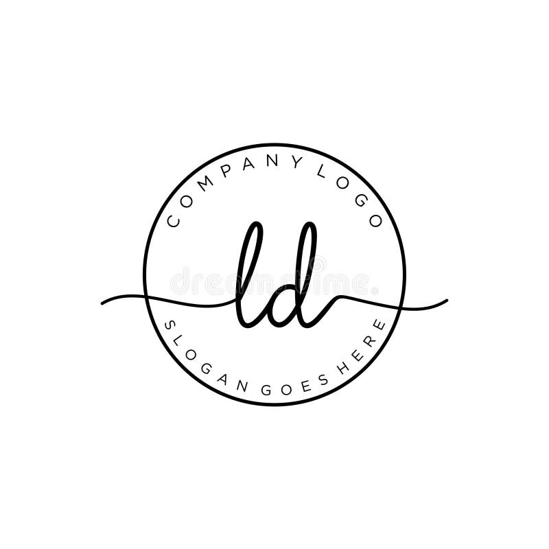 LD Initial Handwriting Logo Template Vector. Stock Vector ... LD Initial Handwriting Logo Template Vector. Stock Vector ...