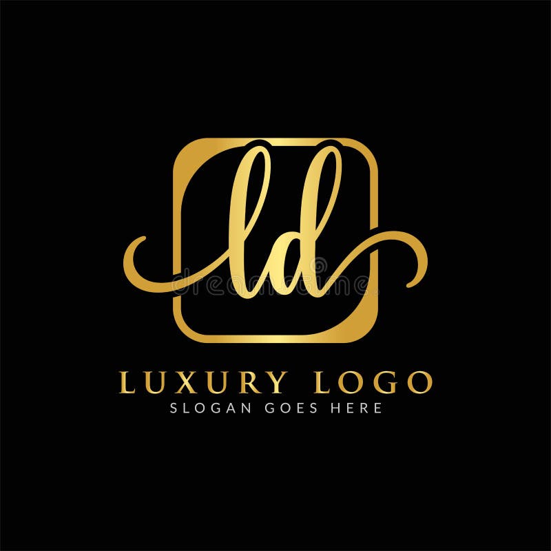 Initial LD Letter Logo Design Vector Template. Luxury Letter LD Logo ...