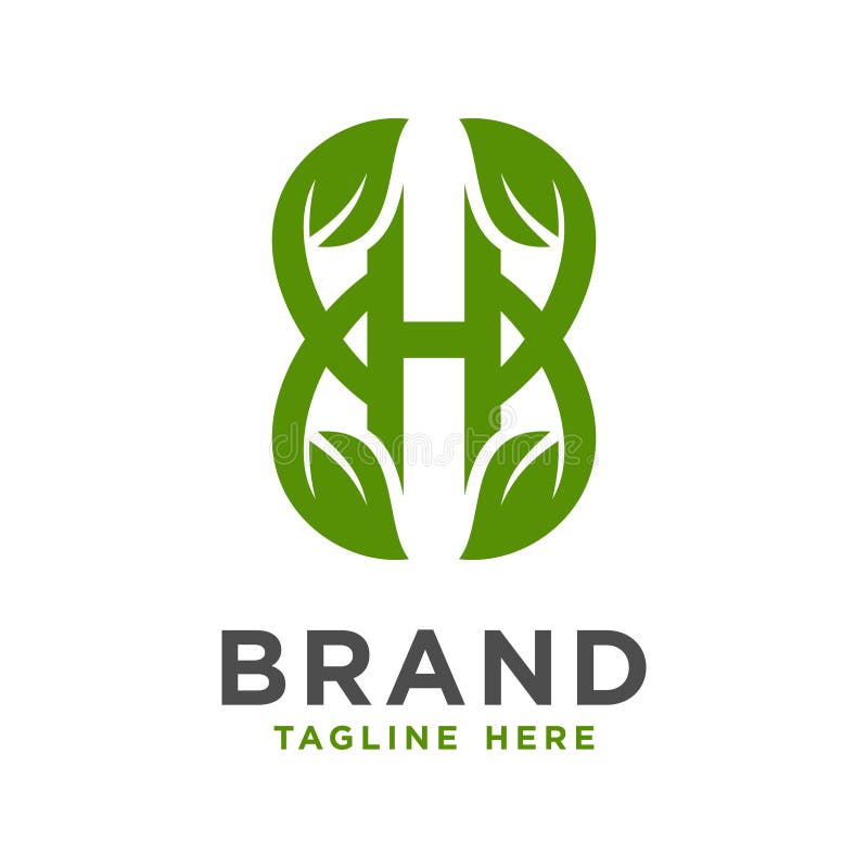 A Initial Leaf Eco Nature Environment Simple Logo Template Vector ...