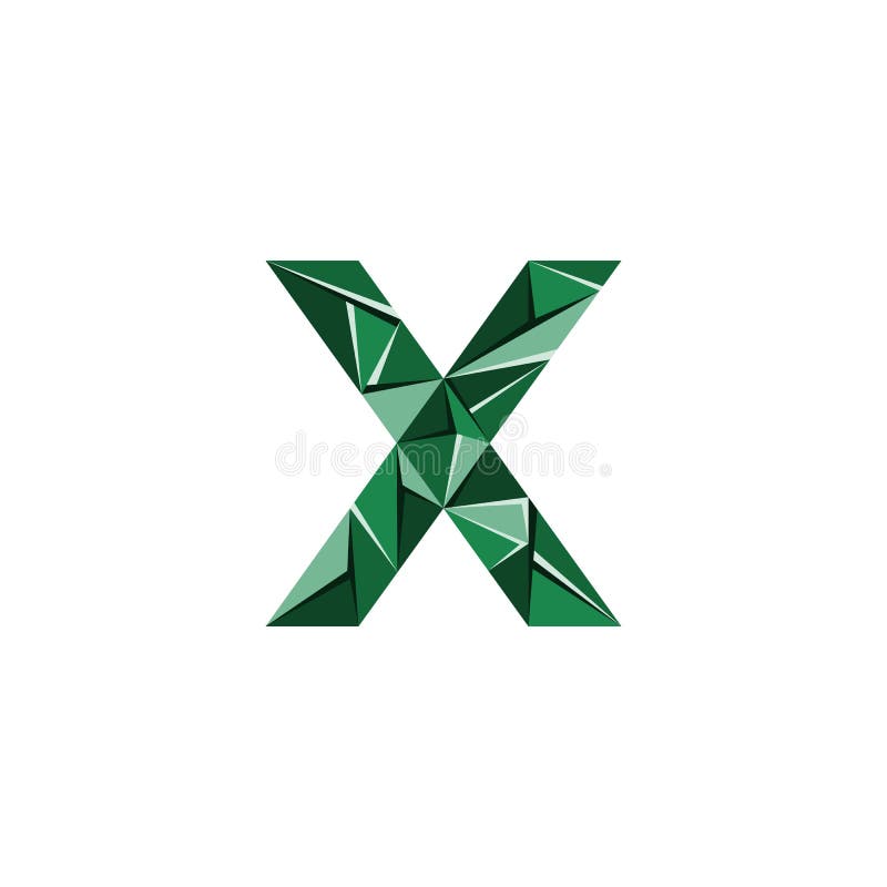 Initial Letter X Abstract Triangle Logo Vector Stock Vector ...