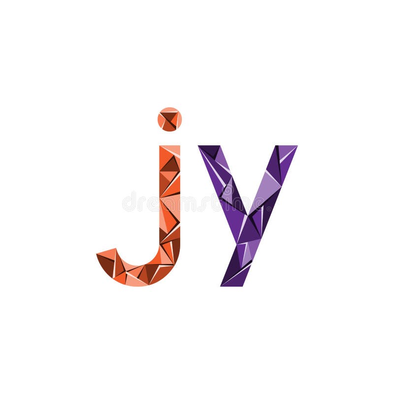 Initial Letter Jy Abstract Triangle Logo Vector Stock Vector ...