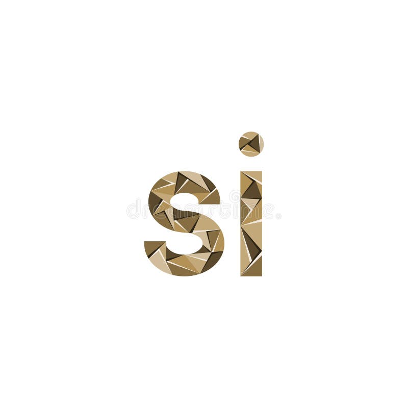 Initial Letter SI Logo with Colorful Circle Background, Letter ...