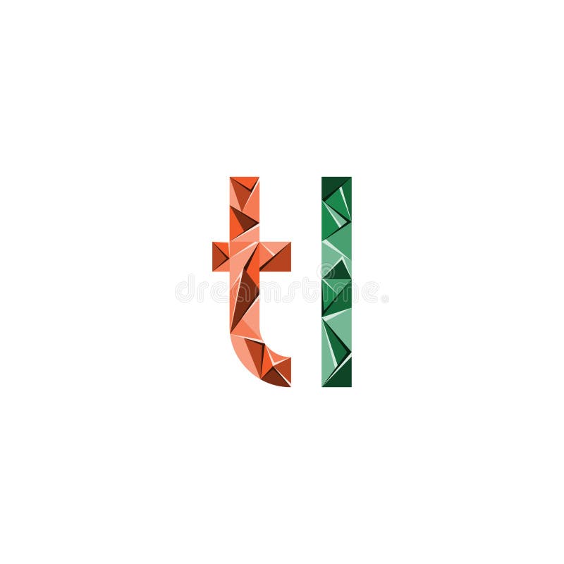 Initial Letter Tl Abstract Triangle Logo Vector Stock Vector ...