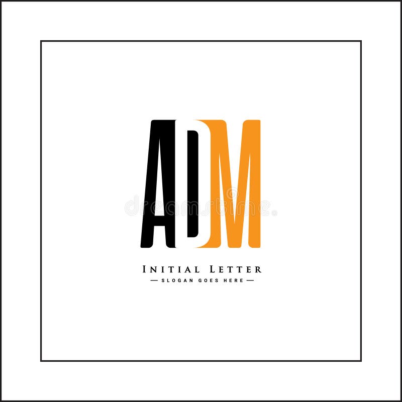 Initial Letter ADM Logo - Simple Business Logo for Alphabet a, D and M ...