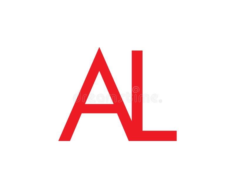 AL Logo Template Design. Initial Letter Logo Design Stock Vector ...