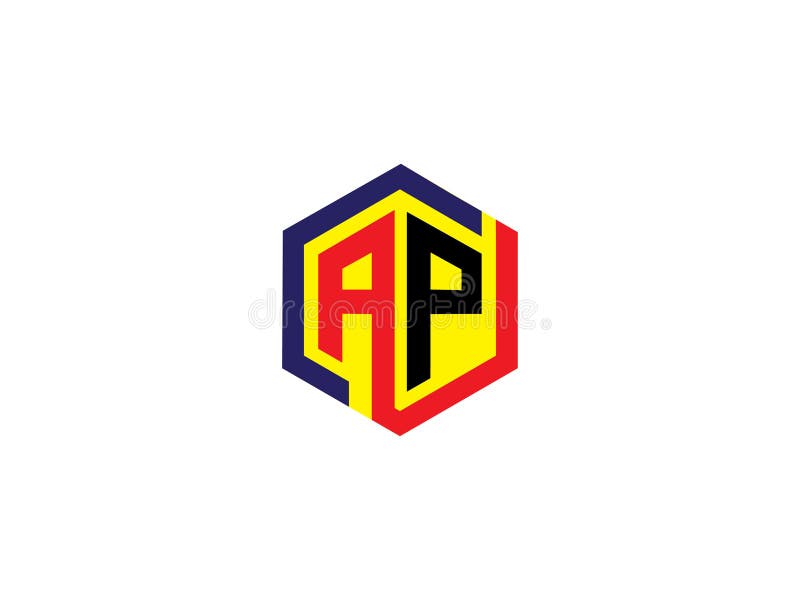 Initial Letter AP Hexagon Design Logo Vector Graphic Branding Letter ...