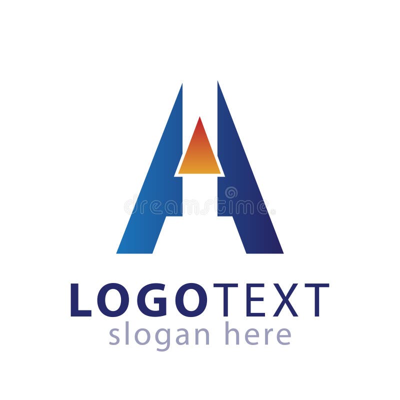 A Initial Letter with Arrow Logo Icon Vector Stock Vector ...