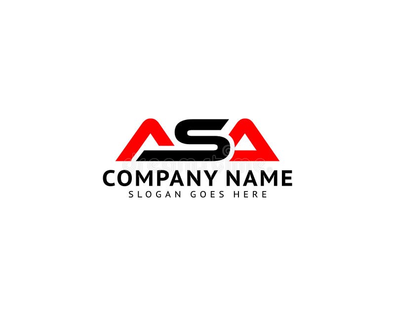 Initial Letter ASA Logo Template Design Stock Vector - Illustration of ...