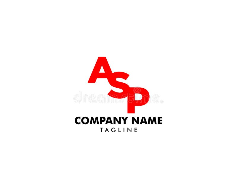 Initial Letter ASP Logo Template Design Stock Vector - Illustration of ...