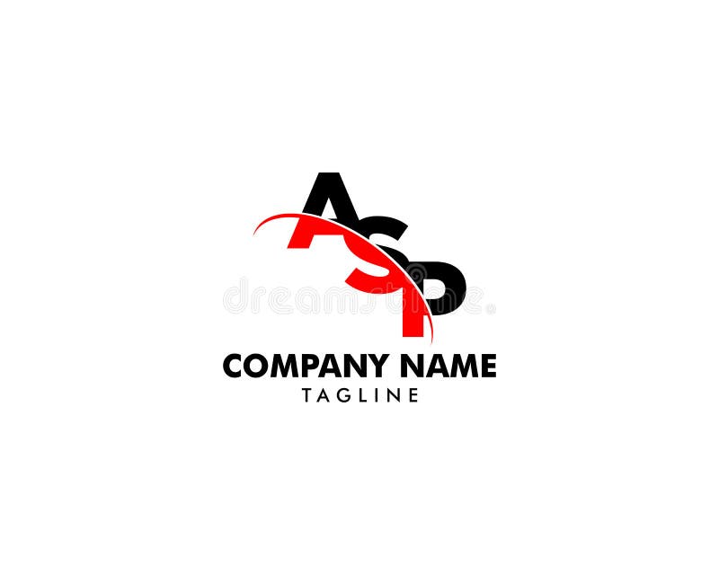 Initial Letter ASP Logo Template Design Stock Vector - Illustration of ...