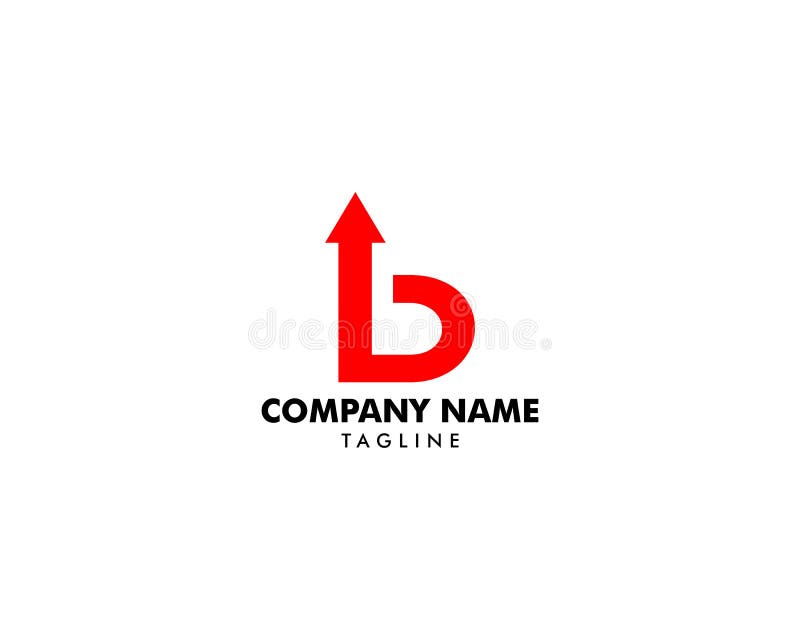 Initial Letter B with Arrow Logo Design Stock Vector - Illustration of ...