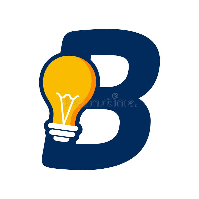 Initial Letter B Bulb logo stock vector. Illustration of energy - 170536772