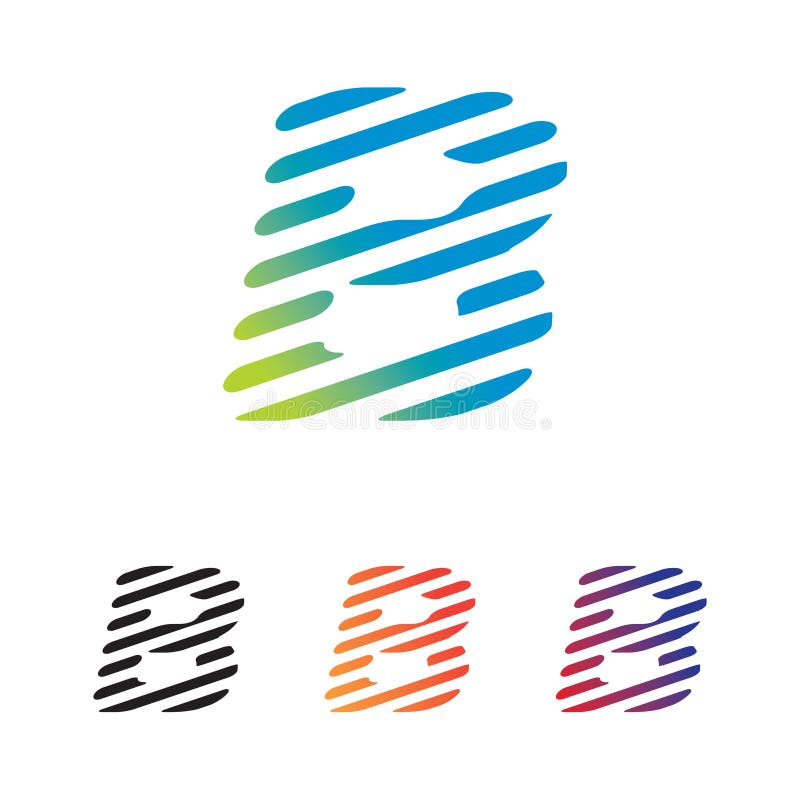 Initial Letter B Capital Logos from Unique, Abstract and Modern Lines ...