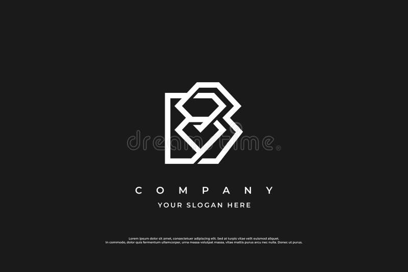 B Diamond Logo Design Stock Illustrations – 609 B Diamond Logo Design ...