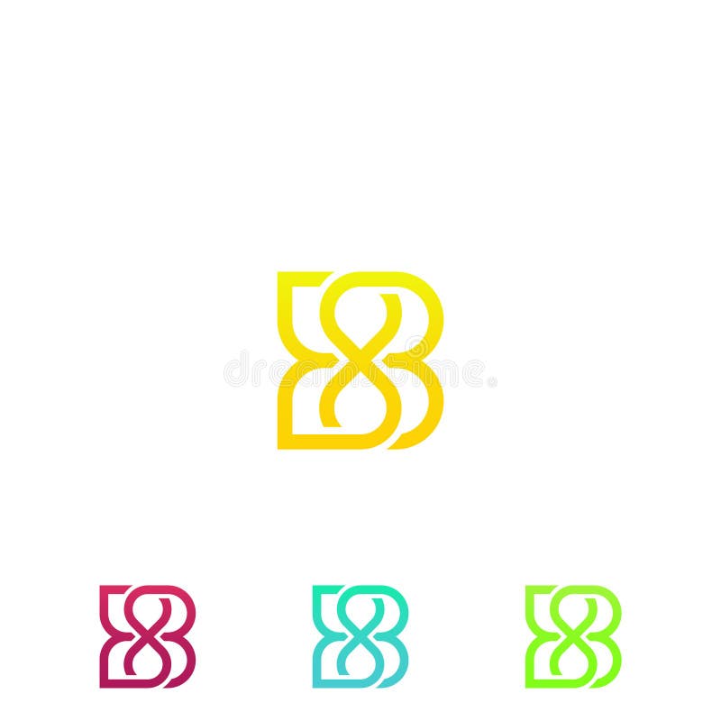 Initial Letter B Infinite Colorful Logo Stock Illustration ...
