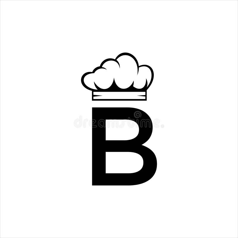 Initial Letter B Logo with Hat Chef for Restaurant Logo Creative ...