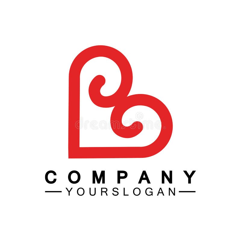 B Heart Logo Stock Illustrations – 504 B Heart Logo Stock Illustrations ...